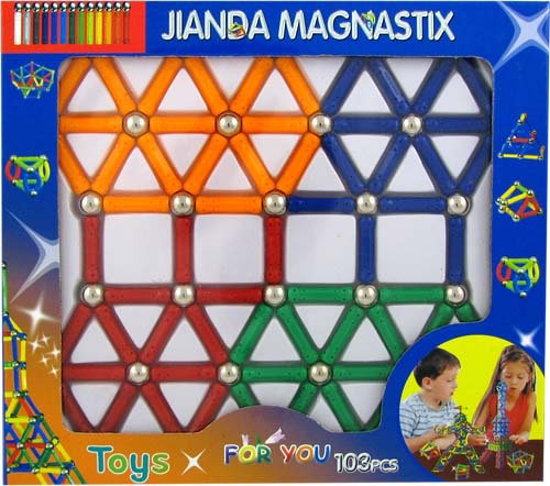 Magnetická stavebnice MAGNASTIX 103 dílů | Nastrojan.cz - rychlý a ...